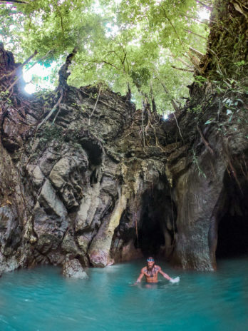 Tayangban Cave Pool On Siargao Island, Philippines