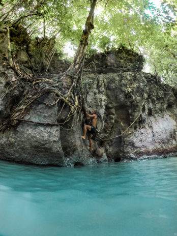 Tayangban Cave Pool On Siargao Island, Philippines