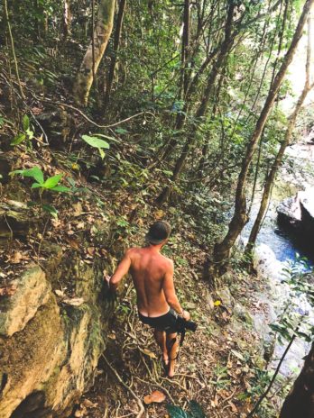 Libtong Falls At Sablayan Point On Romblon Island