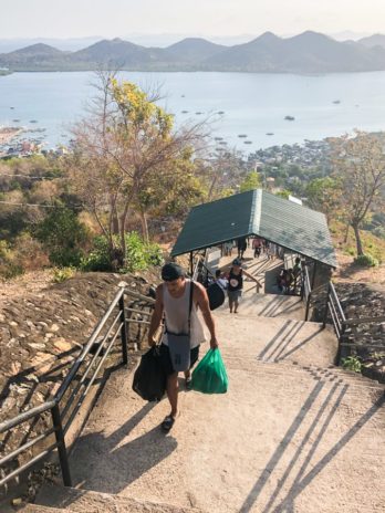 Hiking Mount Tapyas in Coron, Palawan