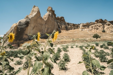 Cavusin Church, Valley & Castle In Cappadocia, Turkey