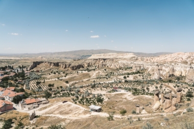 Cavusin Church, Valley & Castle In Cappadocia, Turkey