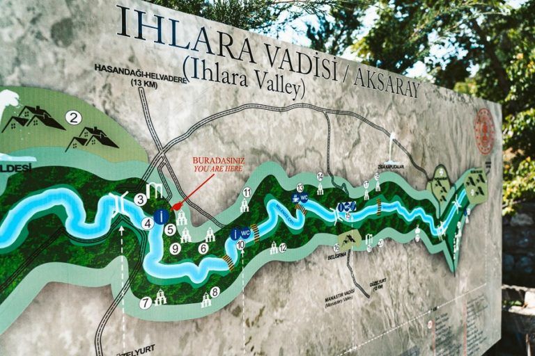 Hiking the Ihlara Valley River Gorge Trail in Cappadocia