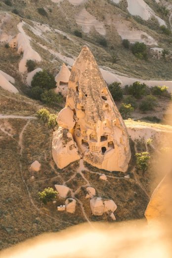 The Uchisar Castle Viewpoint in Cappadocia