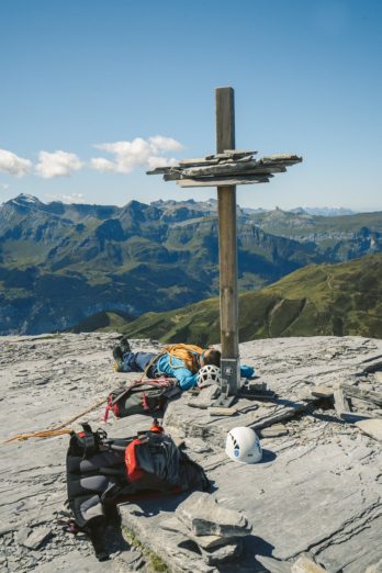 The Rotstock Via Ferrata below 'North Face' of Eiger, Grindelwald