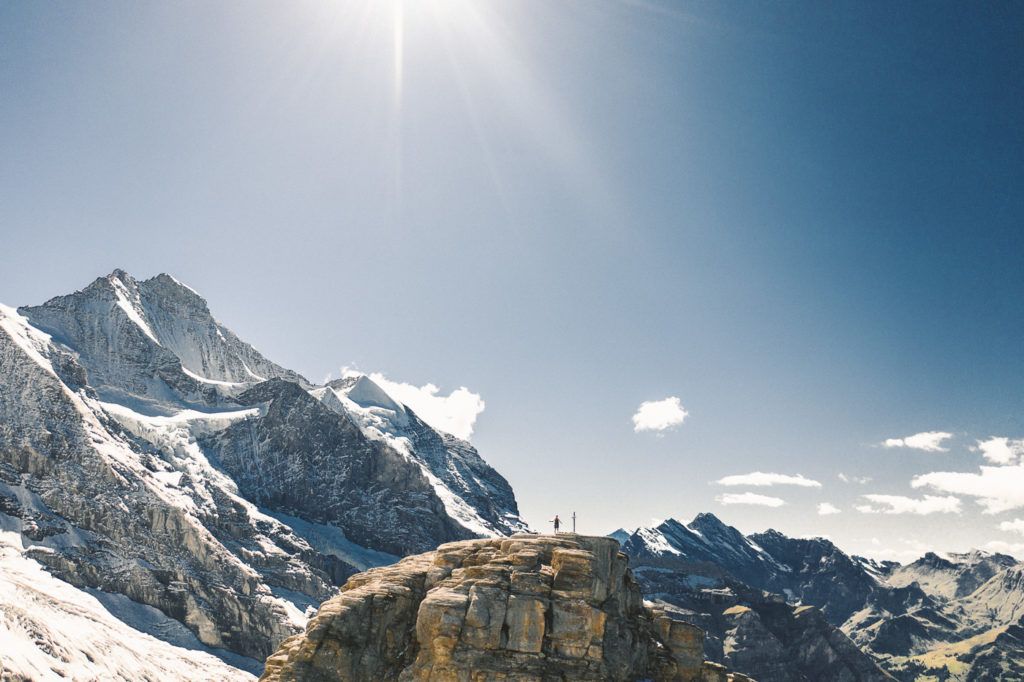 The Rotstock Via Ferrata below 'North Face' of Eiger, Grindelwald