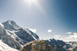 The Rotstock Via Ferrata below 'North Face' of Eiger, Grindelwald