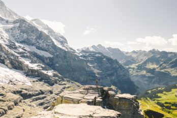 The Rotstock Via Ferrata below 'North Face' of Eiger, Grindelwald