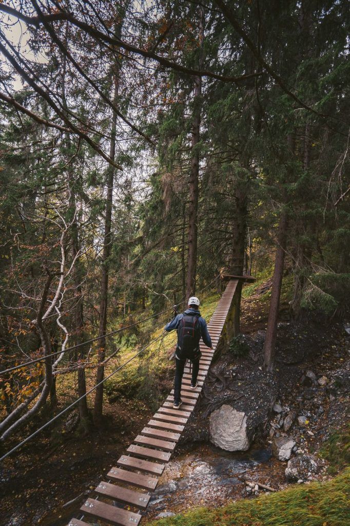 Hiking the Pinut Via Ferrata (Klettersteig) in Flims, Switzerland