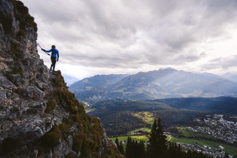 Hiking the Pinut Via Ferrata (Klettersteig) in Flims, Switzerland