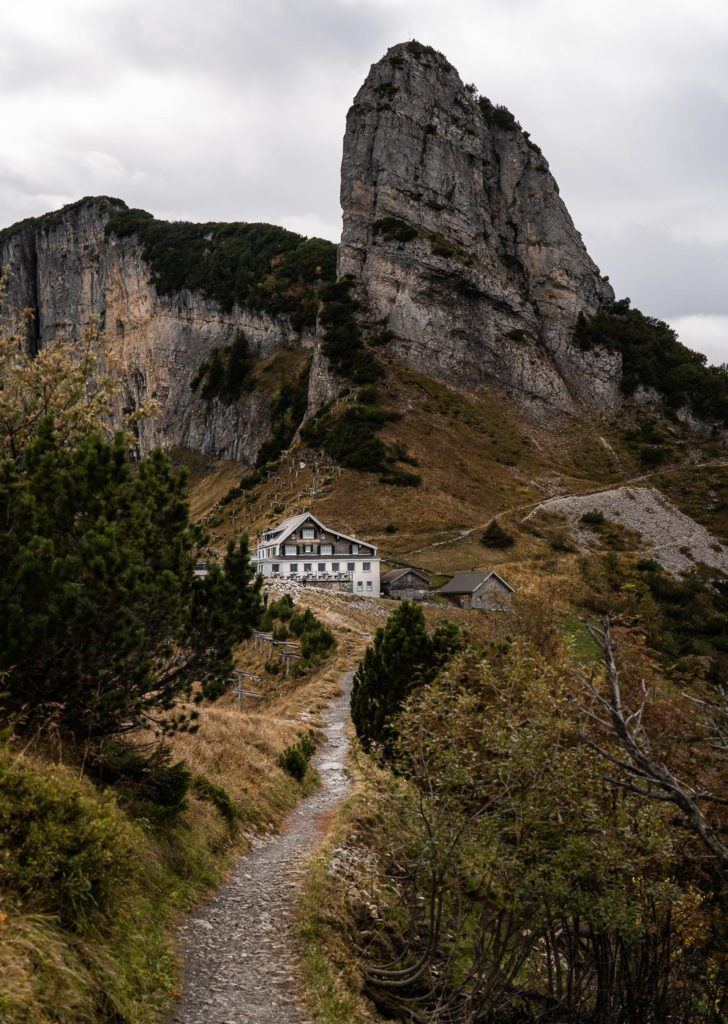 Hiking to Saxer Lücke from Hoher Kasten in Alpstein, Switzerland