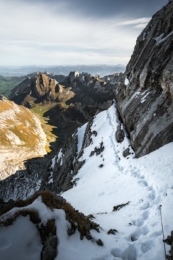 Hiking the Lisengrat Ridge Trail inbetween Säntis & Altmann in Alpstein