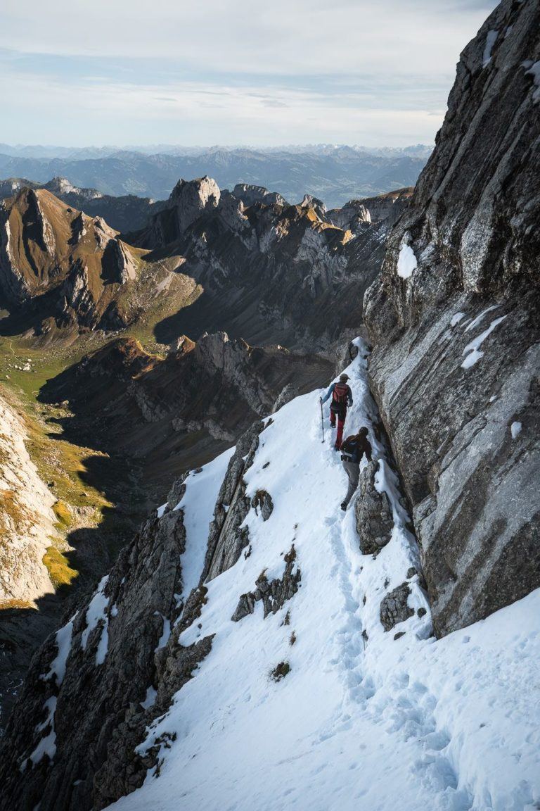 Hiking the Lisengrat Ridge Trail inbetween Säntis & Altmann in Alpstein