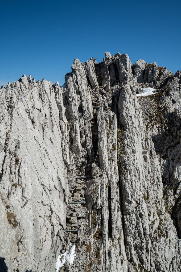 Hiking the Lisengrat Ridge Trail inbetween Säntis & Altmann in Alpstein