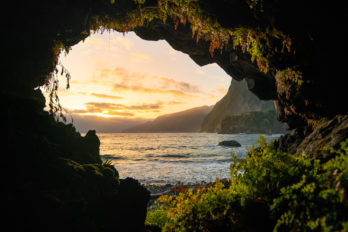 Beautiful, Black Sand Seixal Beach On Madeira's North Coast