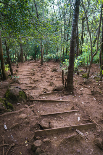 Hiking the Ehukai Pillbox Trail on the North Shore of Oʻahu, Hawaiʻi