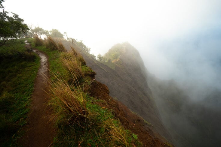 Hiking the Kalepa Ridge Trail on Kauaʻi, Hawaiʻi