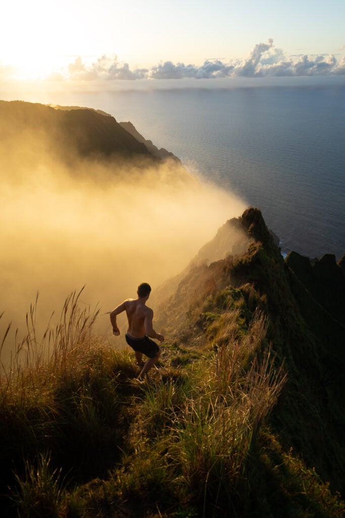 Hiking the Kalepa Ridge Trail on Kauaʻi, Hawaiʻi
