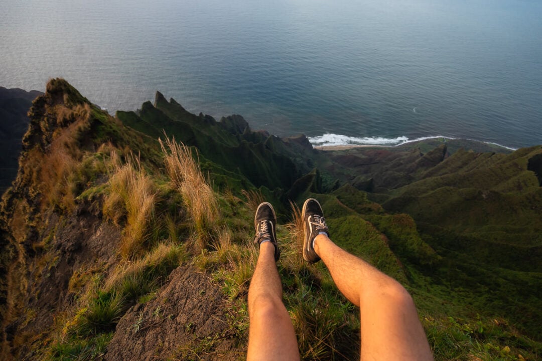 Hiking the Kalepa Ridge Trail on Kauaʻi, Hawaiʻi
