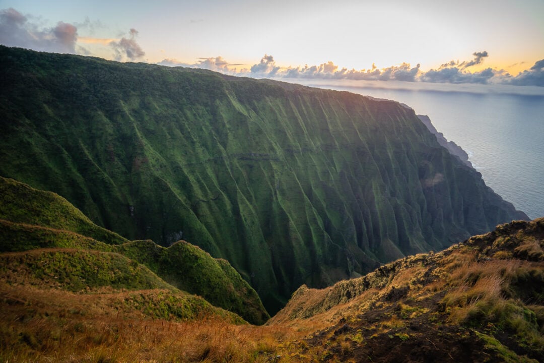Hiking the Kalepa Ridge Trail on Kauaʻi, Hawaiʻi