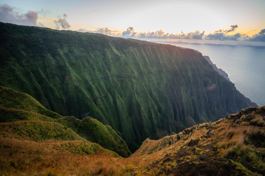 Hiking the Kalepa Ridge Trail on Kauaʻi, Hawaiʻi