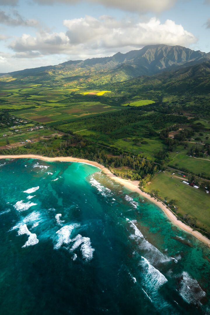 Gyroplane Flight Over Oahu's North Shore